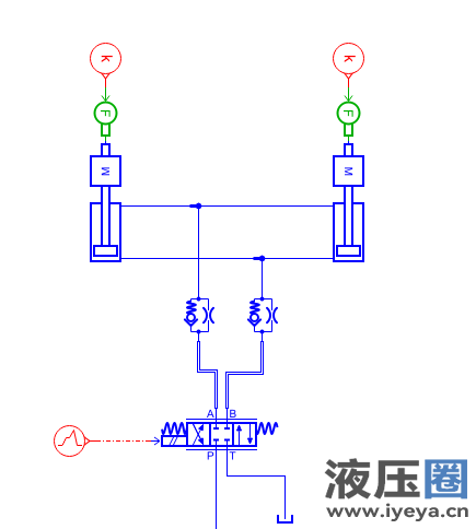 AMEsim怎么设置两个油缸刚性连接？-AMESim-液压圈
